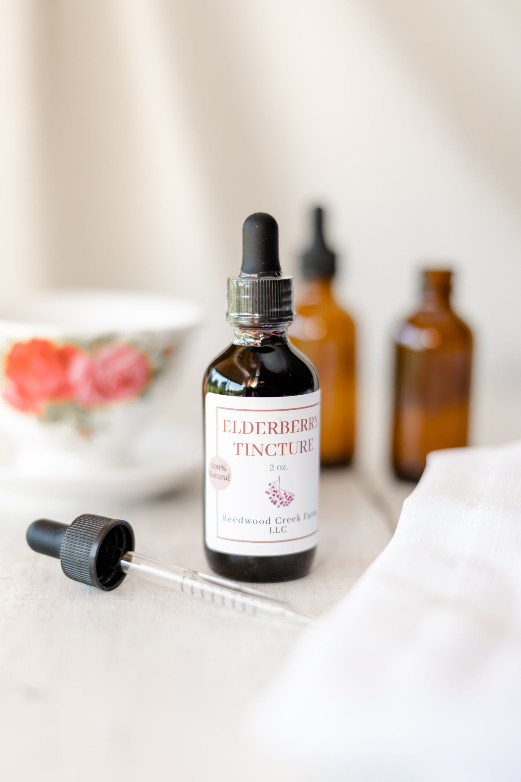 Organic Elderberry Tincture - Reedwood Creek Farm